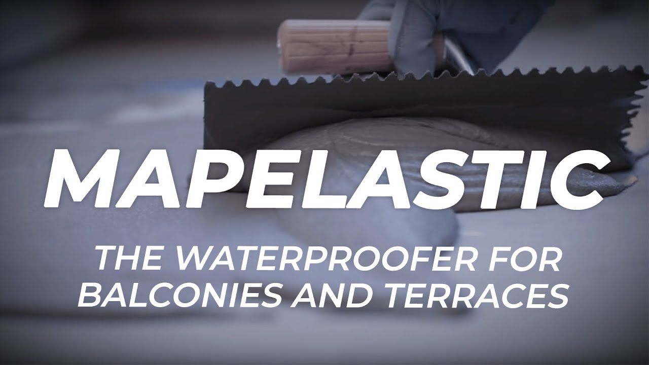 Waterproof terraces, balconies, bathrooms, pools | Mapelastic - YouTube