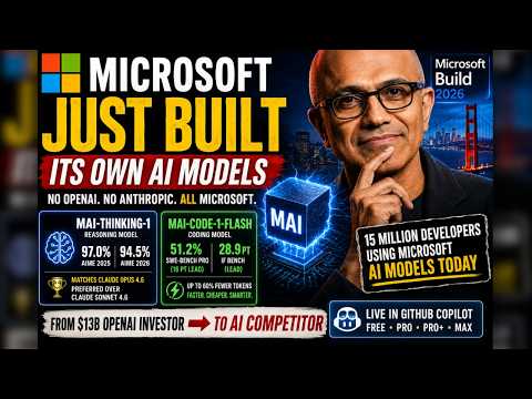 Microsoft just fired first shot at OpenAI? | MAI-Thinking-1 & MAI-code-1-flash Explained