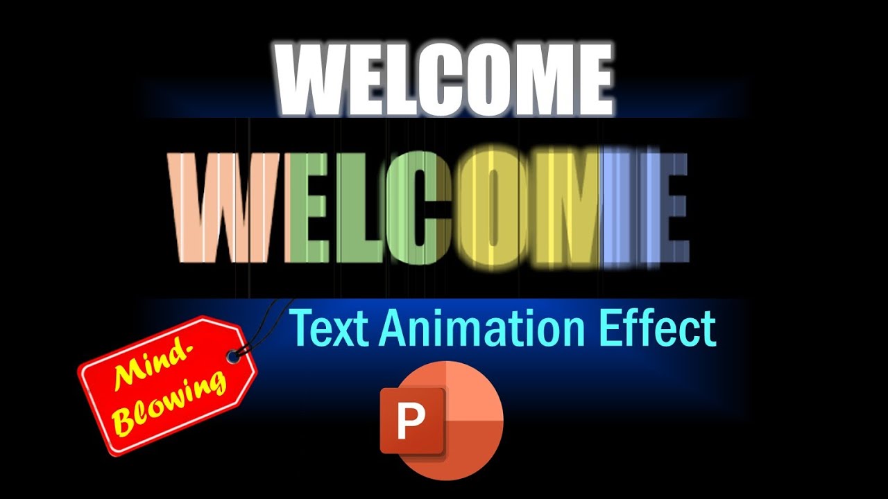 Text Animation Effect : Create the Classic 'WELCOME' Text Animation in ...
