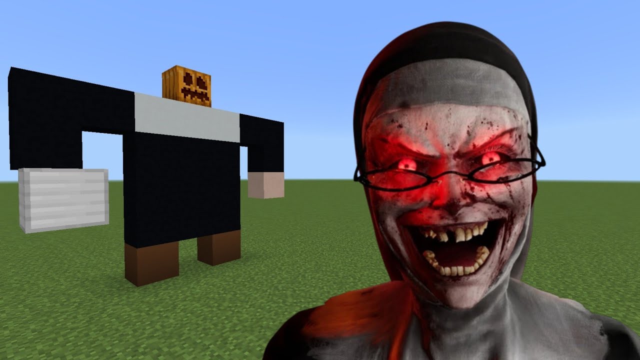 Evil Nun Addon in MINECRAFT PE - YouTube
