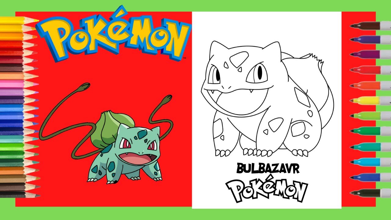 How To Color | Pokemon Bulbasaur | Crayola Markers - YouTube