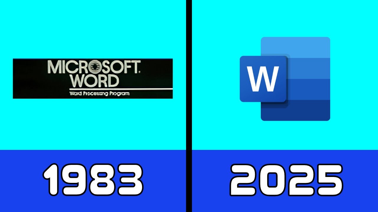 Evolution of Microsoft Word (1983 – 2025) - YouTube