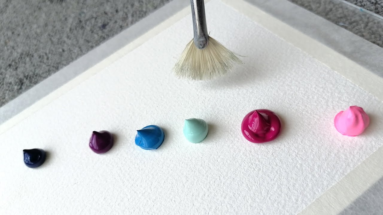 How to paint a beautiful painting with these 6 small lumps of paint ...