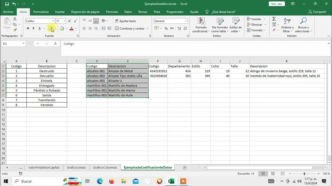 Como Codificar Datos en Tablas de Datos en Cualquier Sistema de Datos Excel, Access, sql server ...