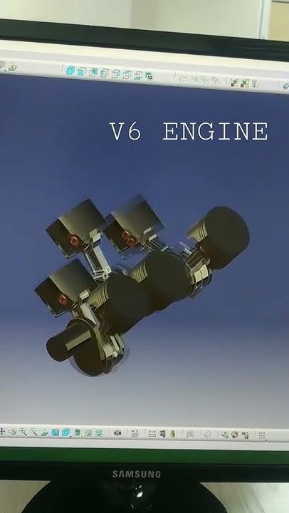 V6 ENGINE Animation: CTiA. #catia - YouTube
