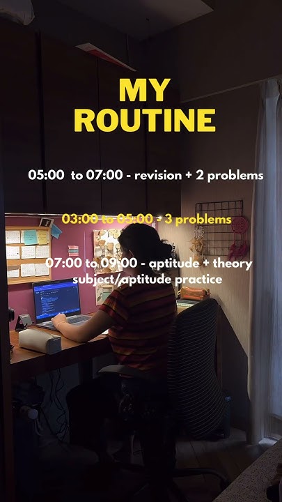 My coding routine while I was in college #coding #placementpreparation ...