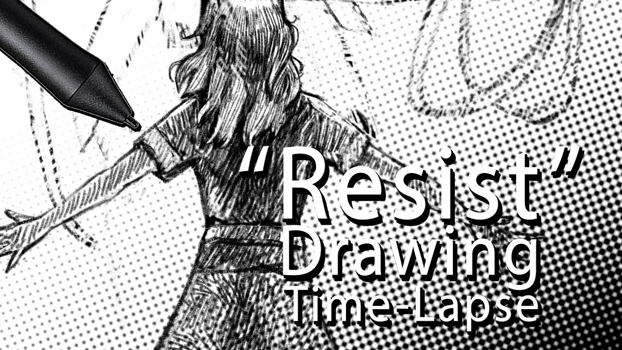 Resist - drawing time lapse - YouTube