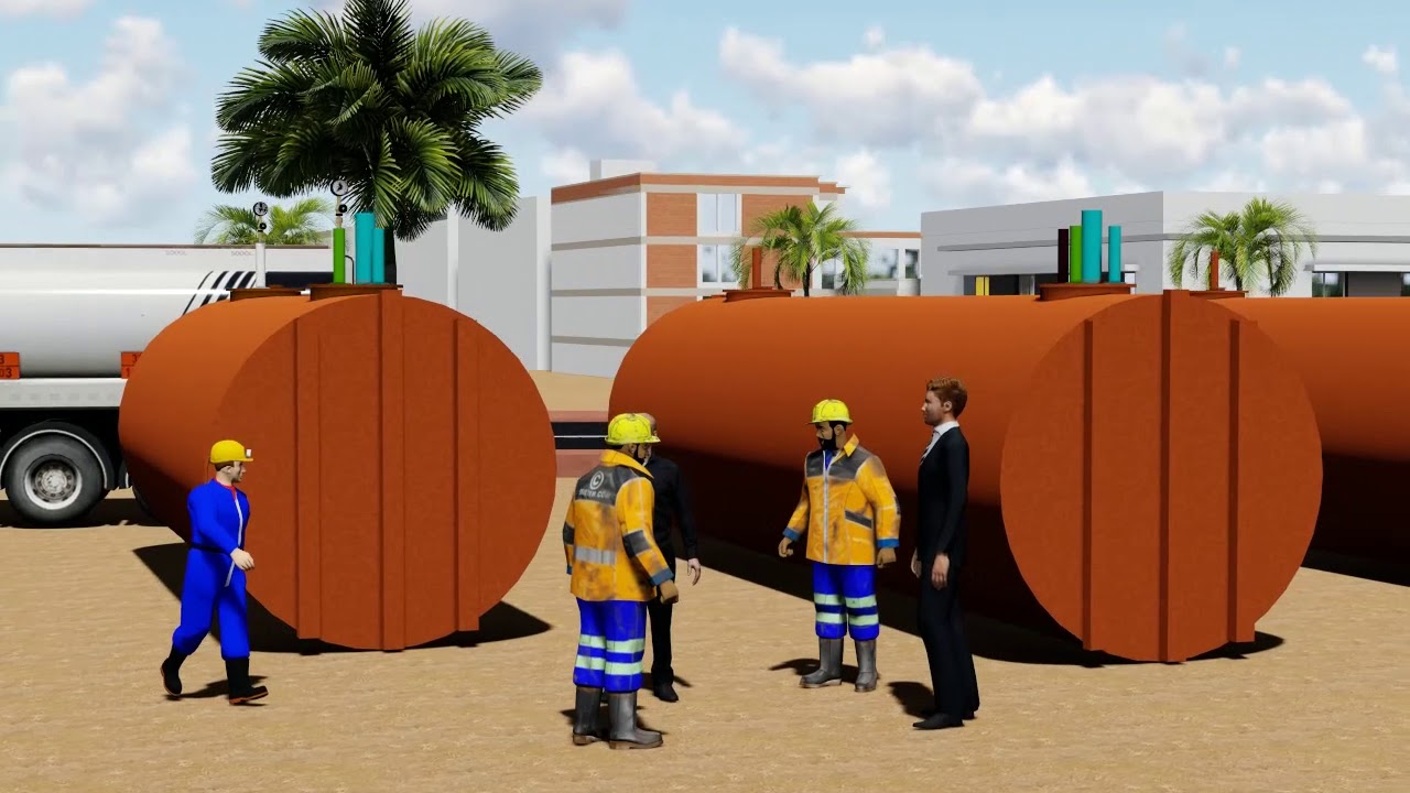 Hpcl fuel tank installation - YouTube