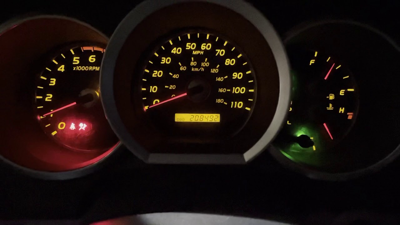 2008 4Runner Check engine, Traction control and blinking VSC - YouTube