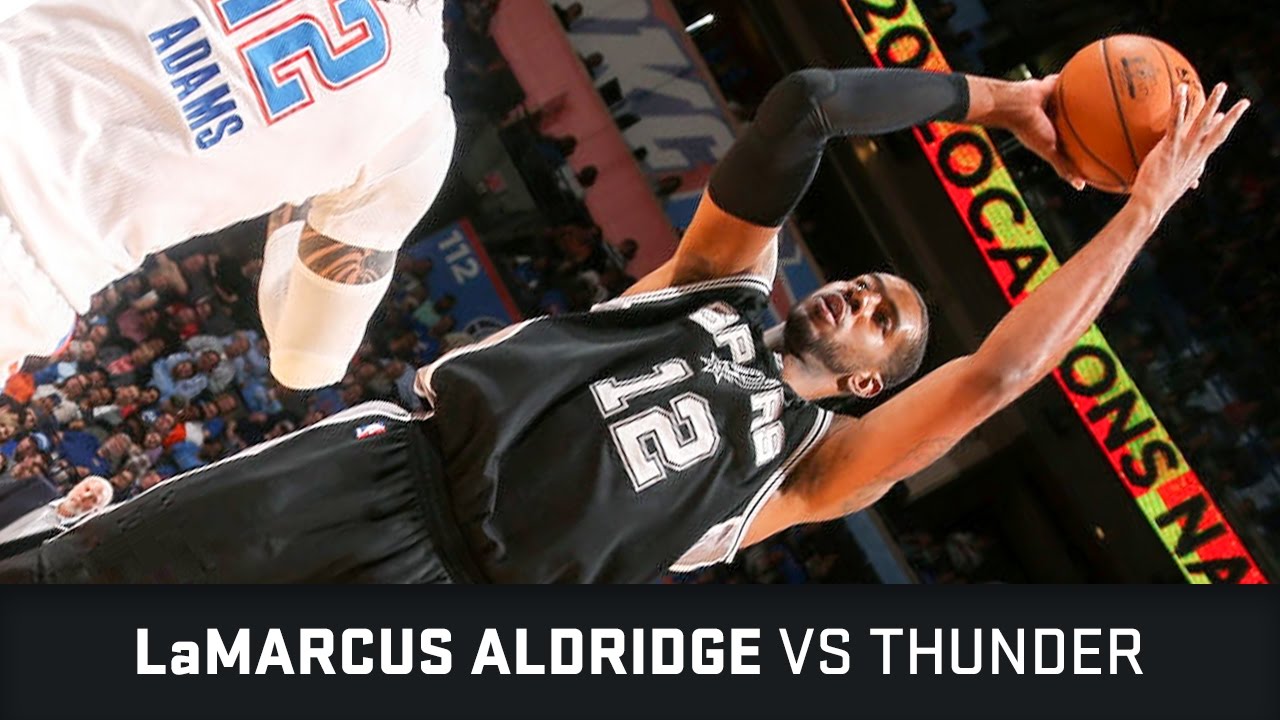 LaMarcus Aldridge Highlights: 17 PTS, 1 AST vs Thunder (09.03.2017 ...