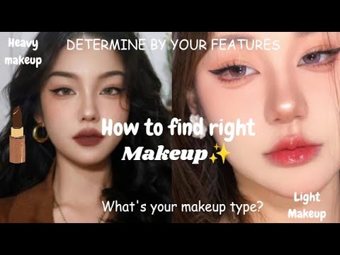 🌷 How to find right makeup type Heavy makeup OR Light makeup💕 makeup ...
