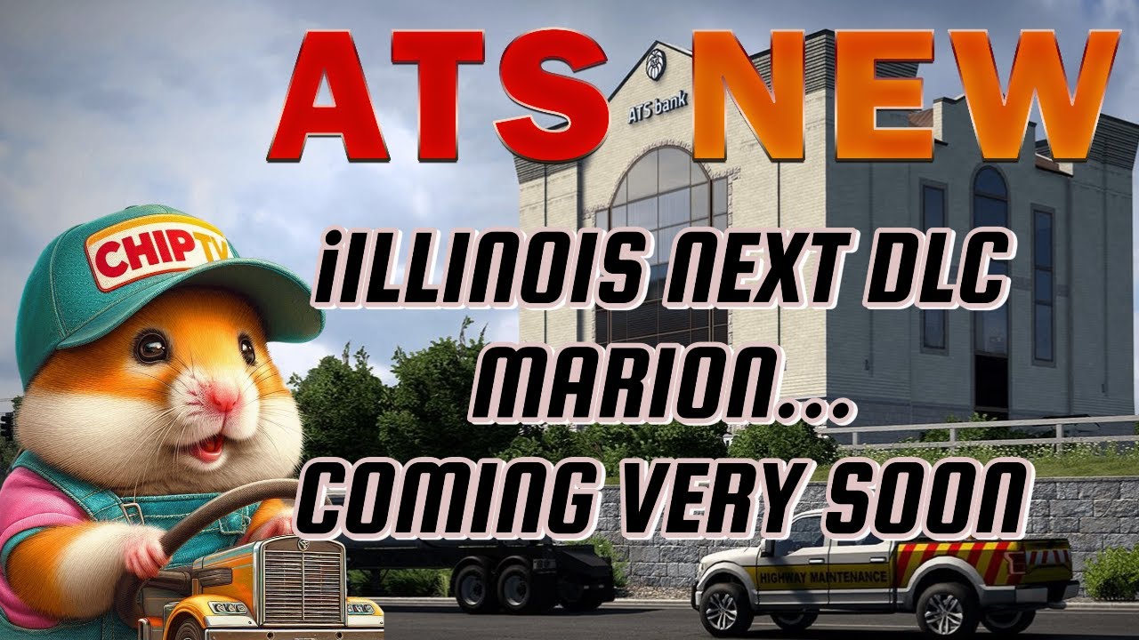 4k(ats) Illinois dlc Marion first look (american truck simulator) - YouTube