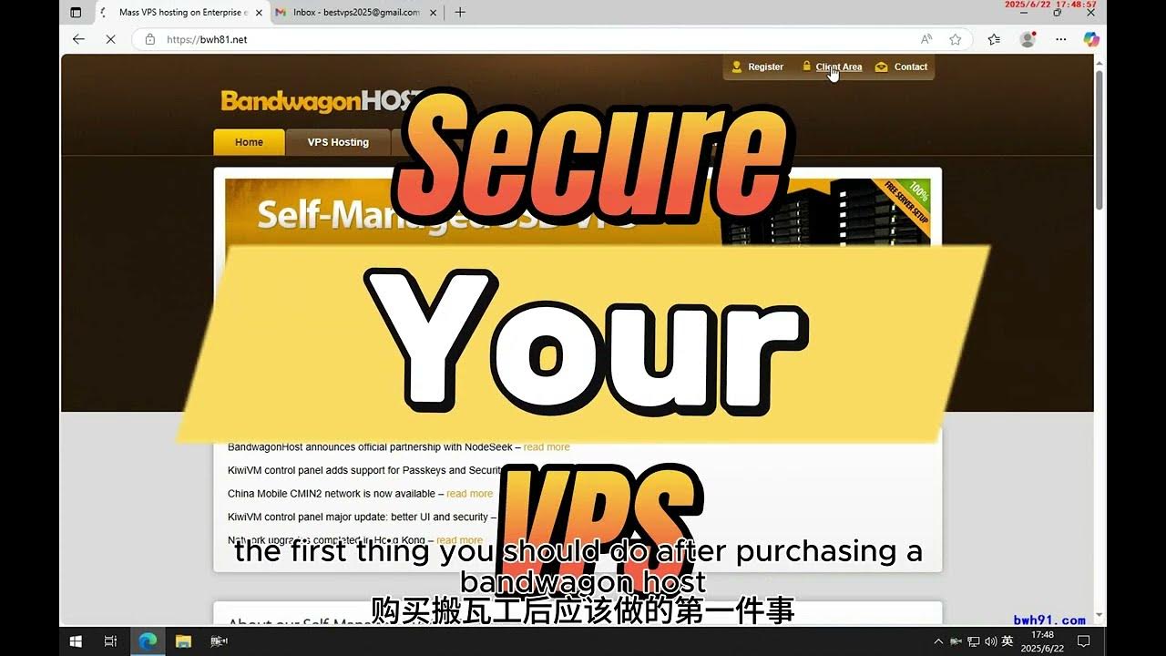 03.Secure Your VPS: ssh Port change & key-based login加强vps的防护，更改ssh端口及使用密钥登录 - YouTube