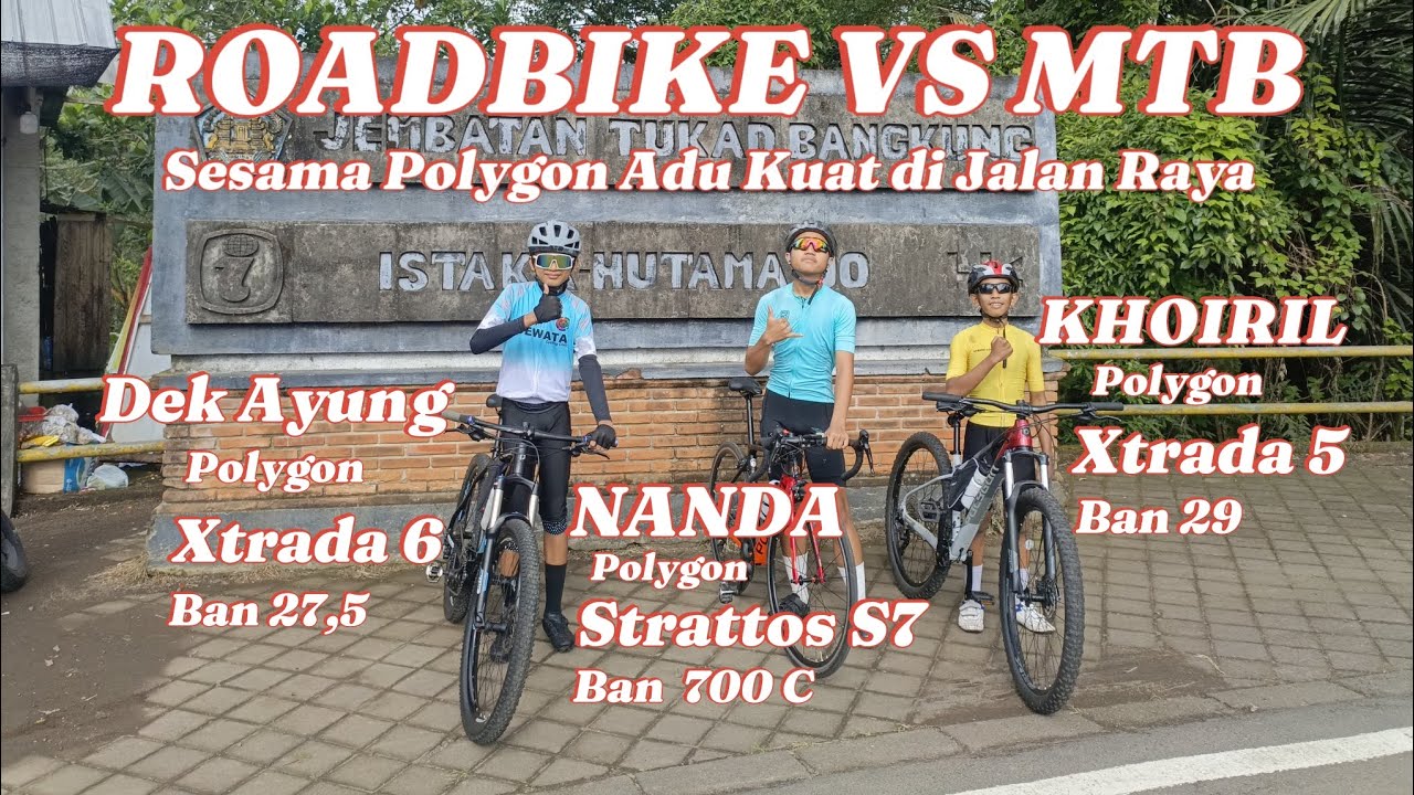 ROAD BIKE Vs MTB, STRATTOS S7D Vs XTRADA 5 Vs XTRADA 6, Duel Sengit ...