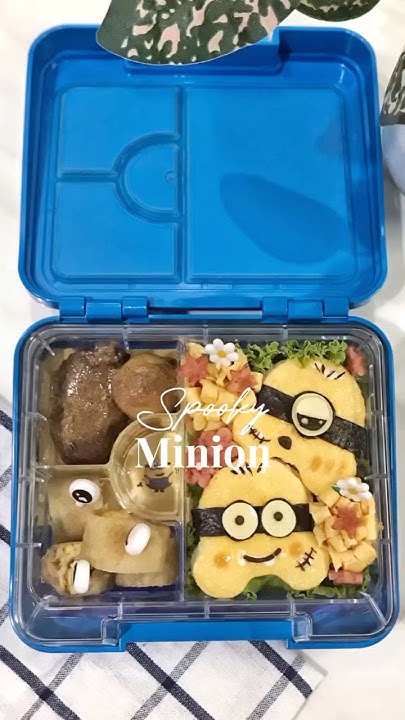 Tutorial Minion Bento dengan Cetakan Nasi Bear #idebekalsekolah #bento #bentoanak #minions # ...