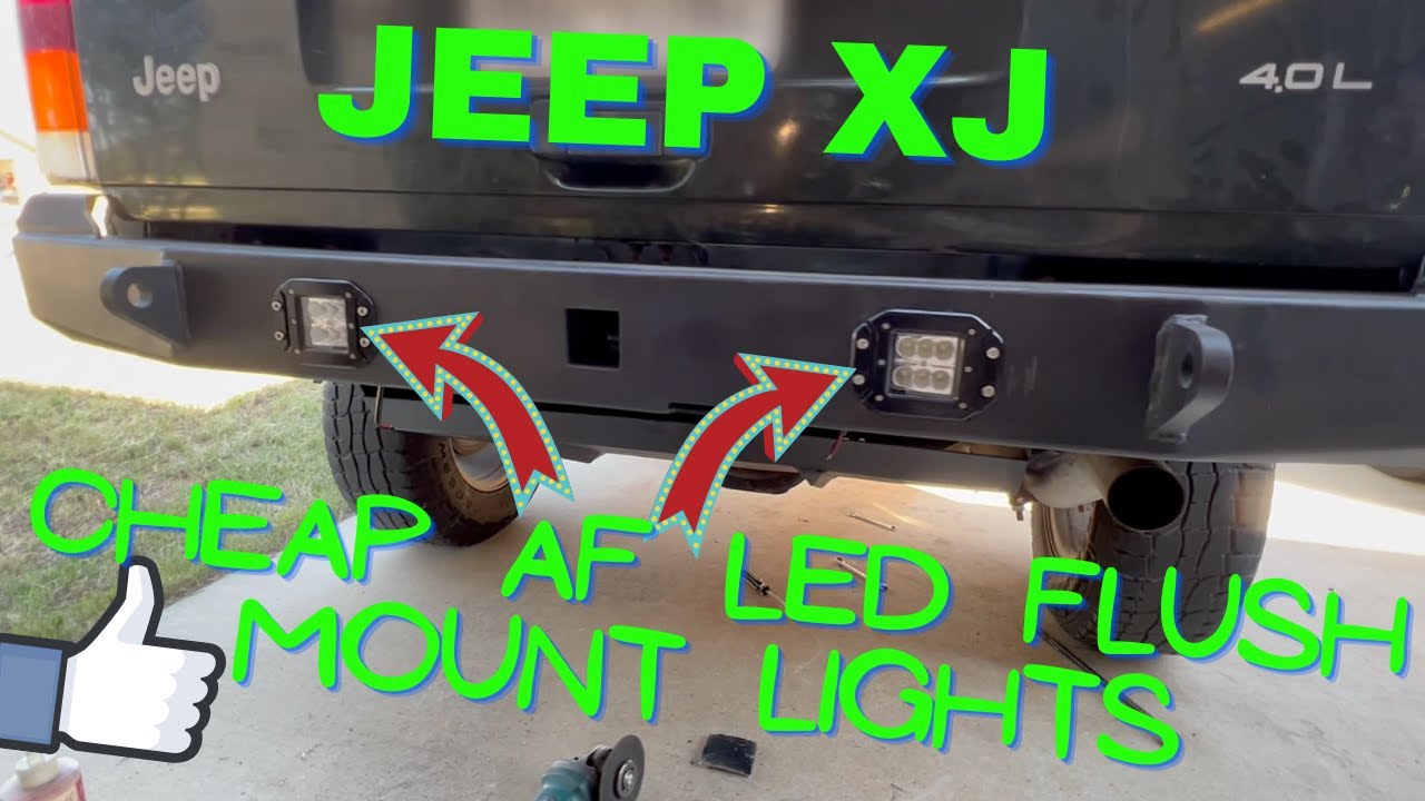 Jeep XJ Flush Mount LED Lights - YouTube