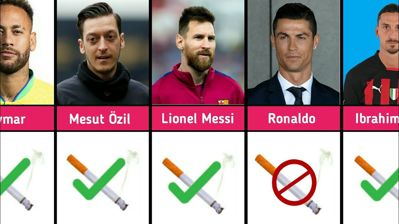 Famous Footballers Who Smoke Cigarettes in Real Life - YouTube