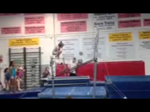 Bronwyn Hoffman Level 4 Bars Routine Kip Cast Handstand AOGC 2014 - YouTube