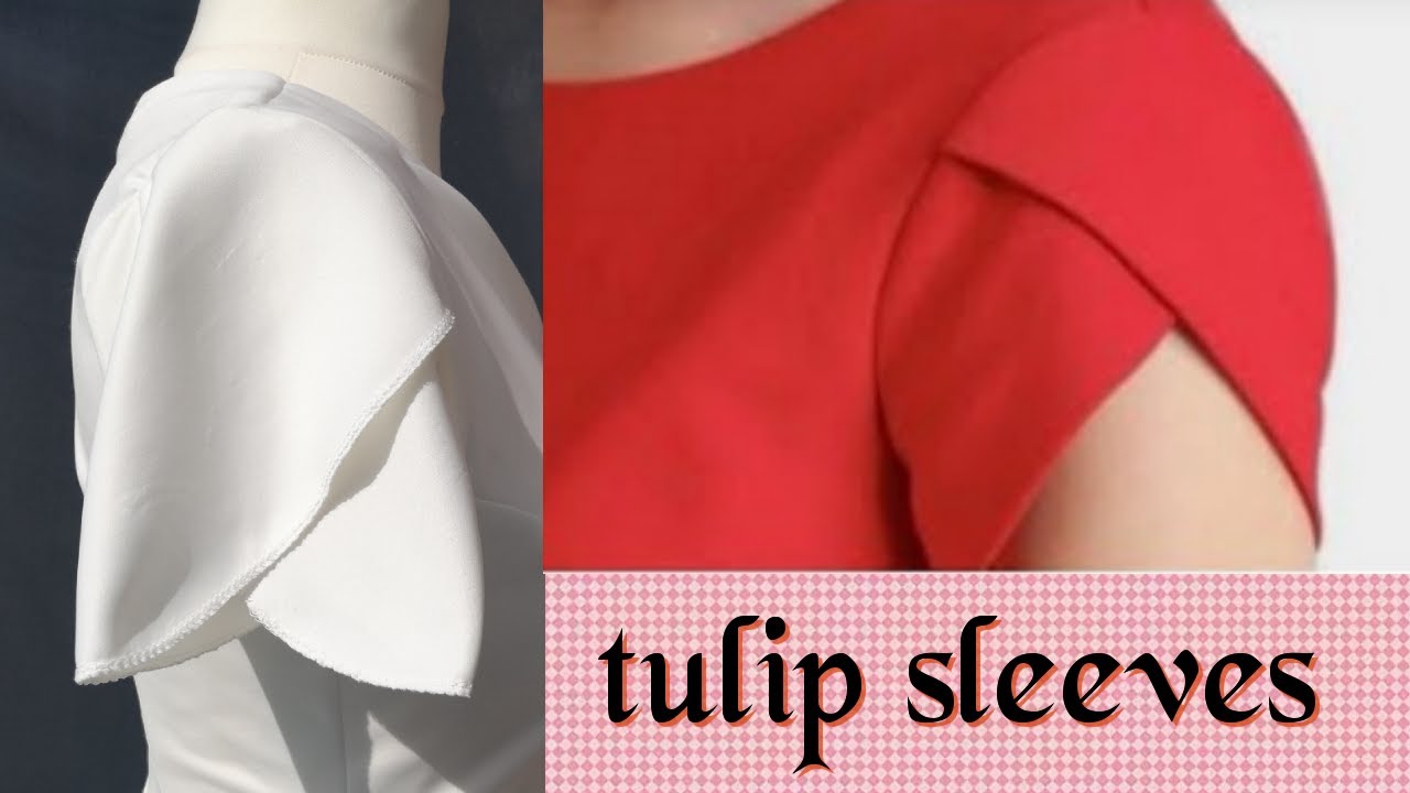 DIY: TULIP SLEEVES/ PETAL SLEEVES/ OVERLAPPING # easy #sewing #DIY #howtosew #makeadress # ...