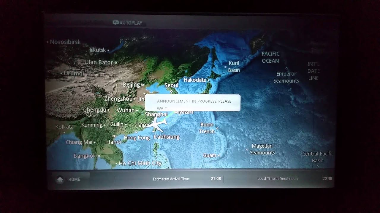 20150421 CI•173 KIX~TPE Flight Route,China Airline - YouTube