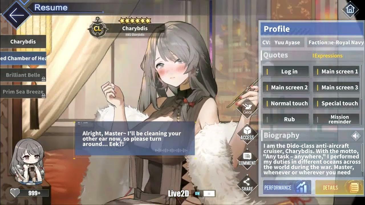 Azur Lane: Charybdis L2D Skin [Red Chamber of Healing] (Black Friday Akashi's Fire Sale 2023 ...