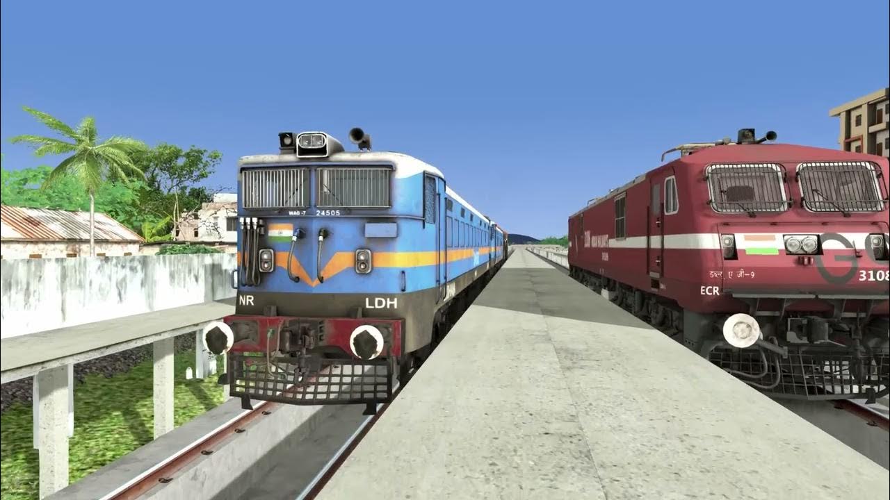 All Electric WAG Locomotives Parked At Washing Line ~ KYN WDM3D Parking WAG7 blue Samastipur ...