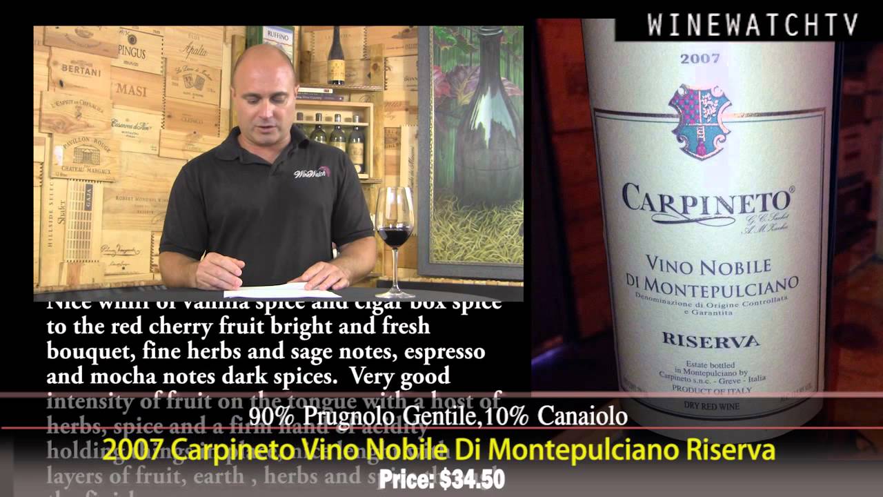 What I Drank Yesterday Carpineto Wines - YouTube