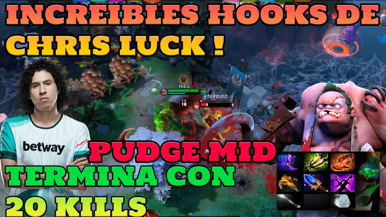 INCREIBLES HOOKS DE CHRIS LUCK(C.SMILE) PRACTICANDO SU PUDGE MID PARA ...