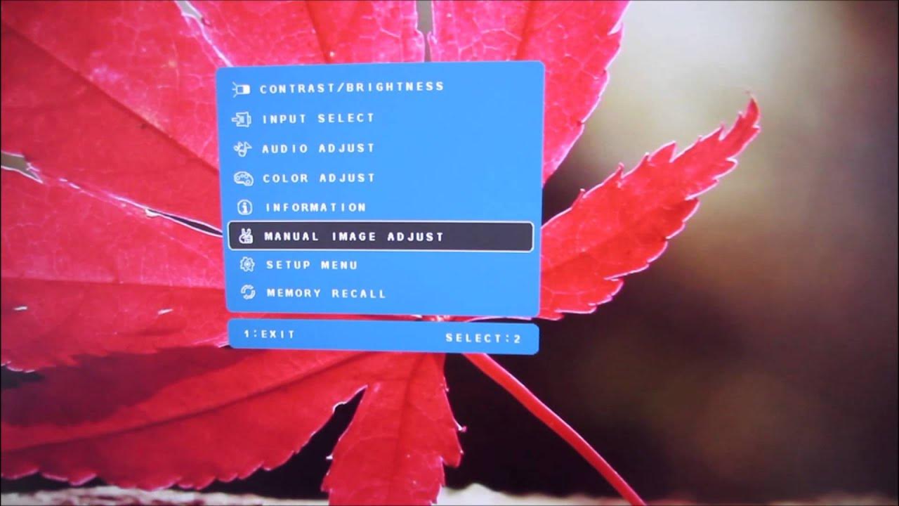 ViewSonic VP2780-4K Menu System (OSD) - YouTube