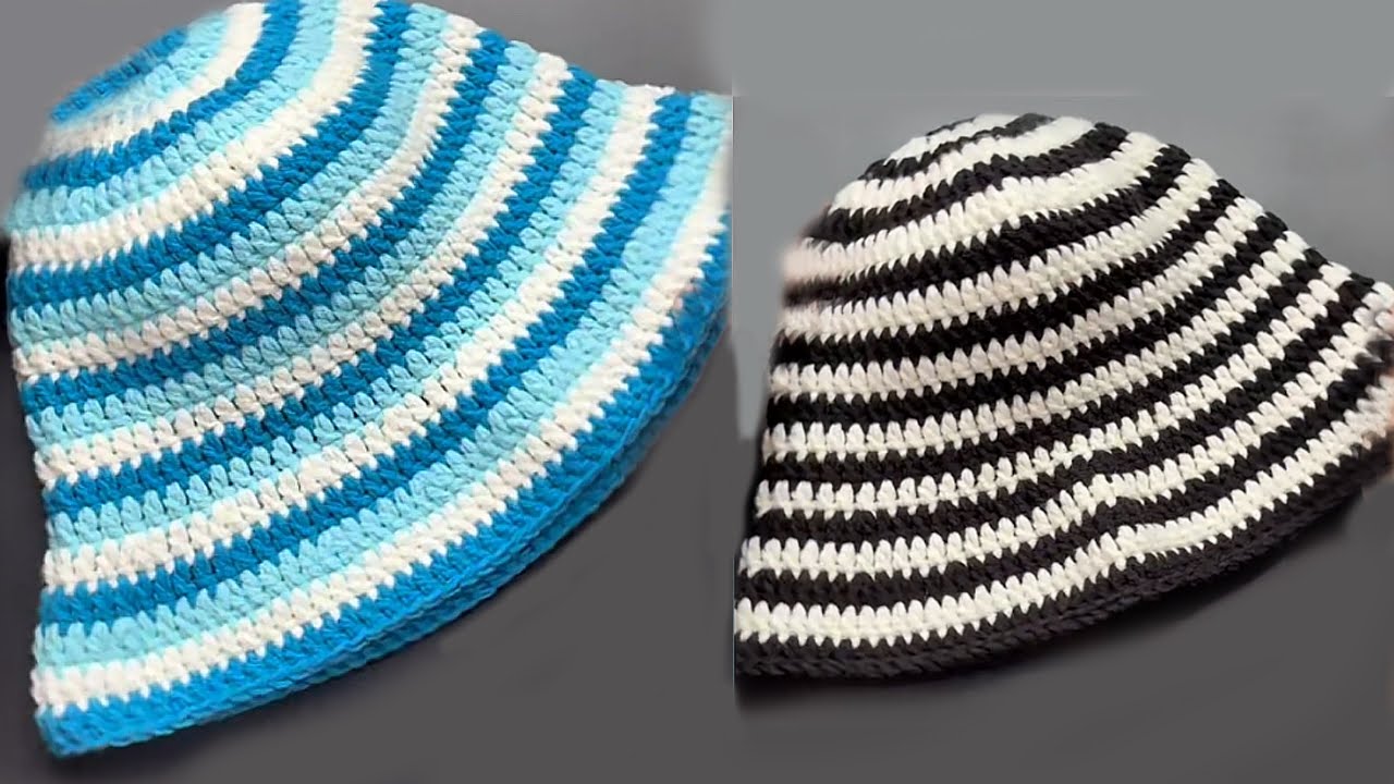 Easy Double Crochet Hat Tutorial – Colorful for Beginners - YouTube