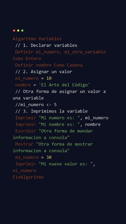 Cómo declarar Variables en PSeInt - YouTube