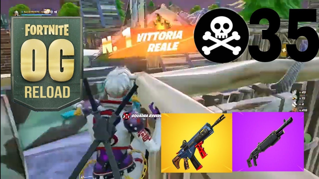 35 kill win squads reload fortnite ita - YouTube