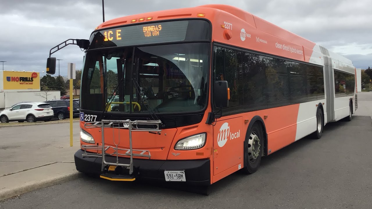 MiWay Transit Eastbound Ride Video on 2377 on route 1C Dundas - YouTube