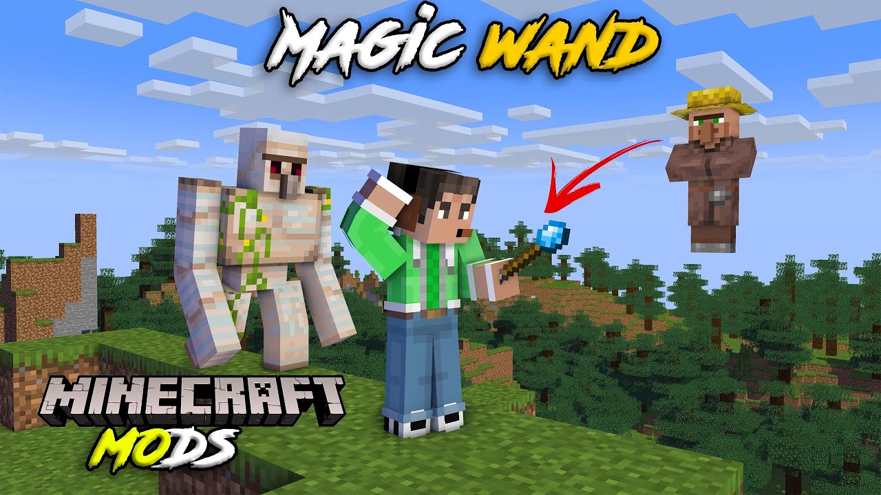 Using Force Wand To Troll Mobs In Minecraft | Minecraft In Telugu | GMK ...