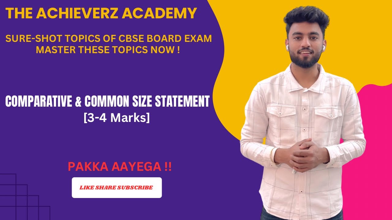 Comparative statement Class 12 | Comparative and common size statement ...