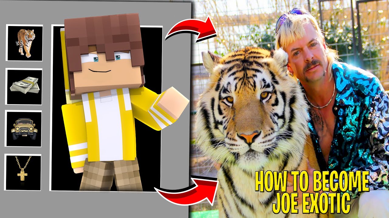 MINECRAFT - How To Become JOE EXOTIC in Minecraft!! - YouTube