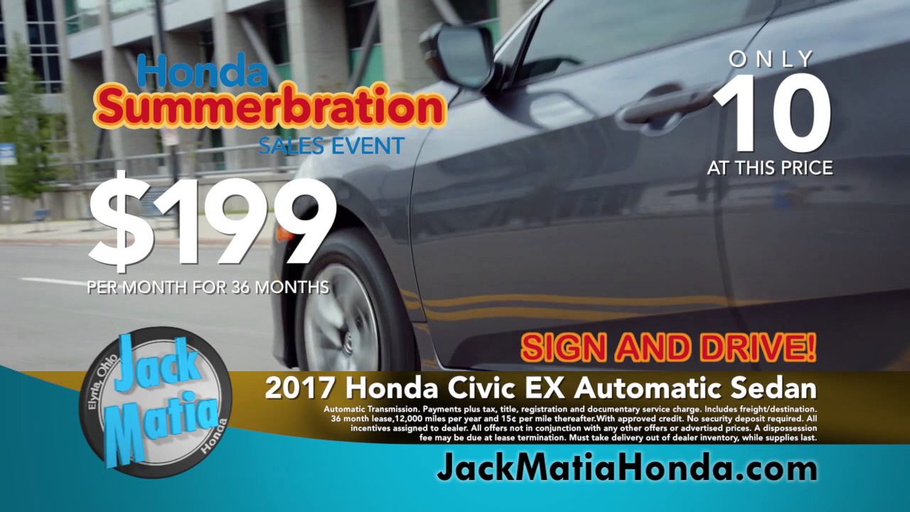 Jack Matia Honda (JMHJUL1730AH) - YouTube