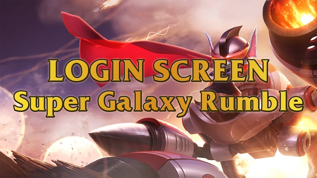 Super Galaxy Rumble Login Screen With Music And Animation - YouTube