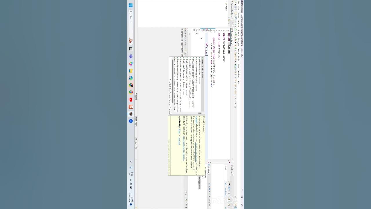 Reading input from scanner #javaintelugu #javaprogramming #java #eclipse - YouTube