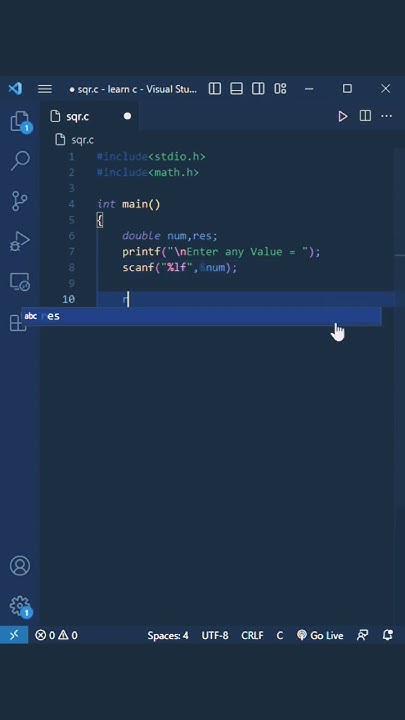 Find Square Root Of A Number In Cprogramming Codewithharry Coding Shorts Code Viral Youtube