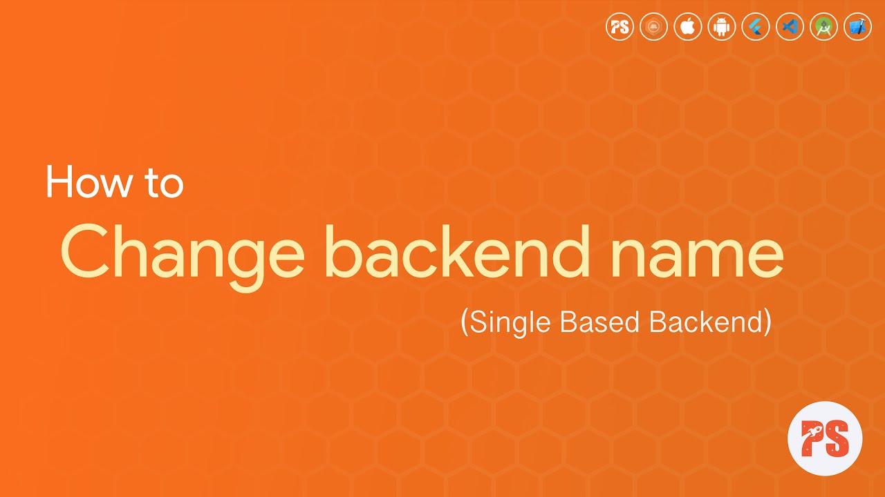 How to change backend name ( Single based backend ) - YouTube