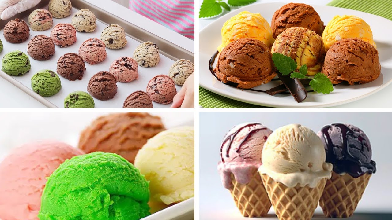 Satisfying Relaxing Video|🍨🍧🍦🥧Ice Cream Scoops Recipe|Asmr|Tiktok - YouTube