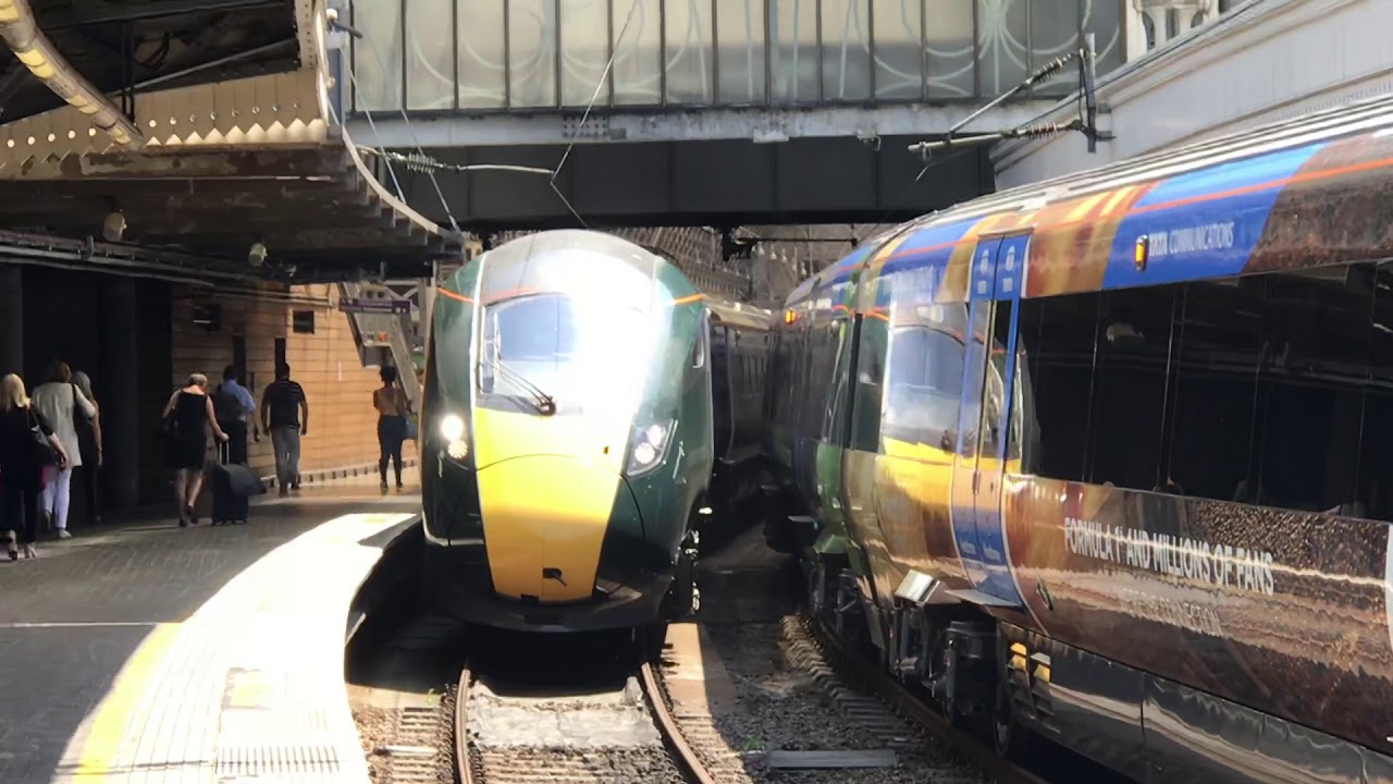 GWR Class 800 (800035) Departing London Paddington - YouTube