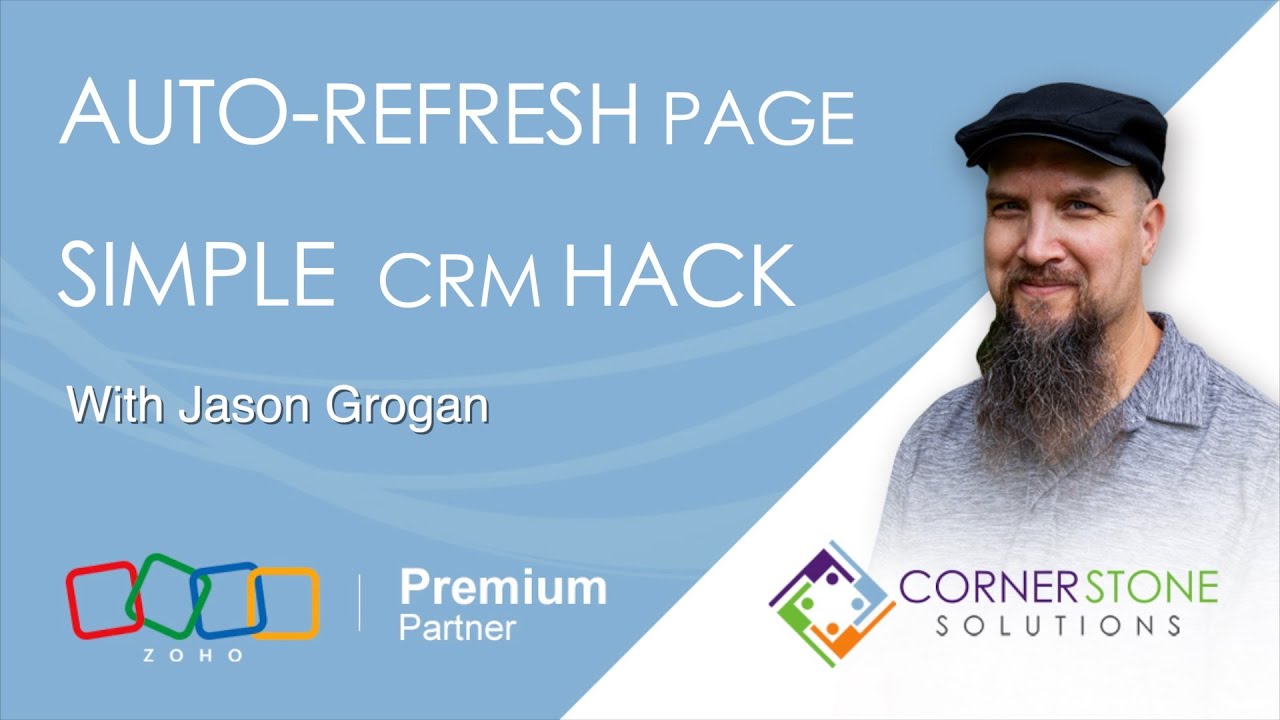Client Script for Page Refresh | Zoho CRM - YouTube
