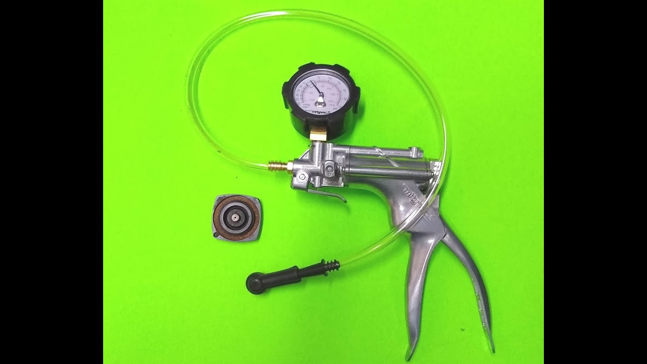 Pressure/Vacuum testing McCulloch fuel cap - YouTube
