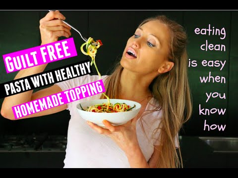 Guilt Free Pasta with a Delicious Homemade Low Calorie Sauce - YouTube