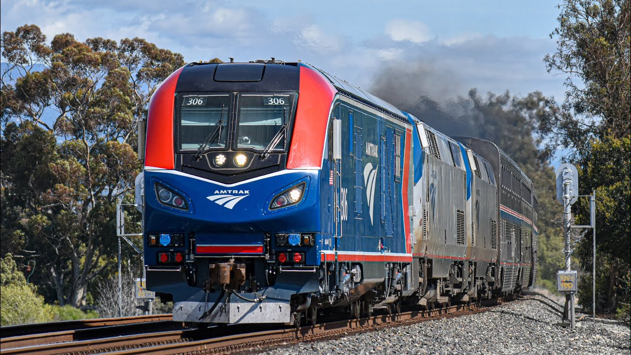 ALC-42s Take Over The Coast Starlight! - ALC-42 #306 Leads Coast ...