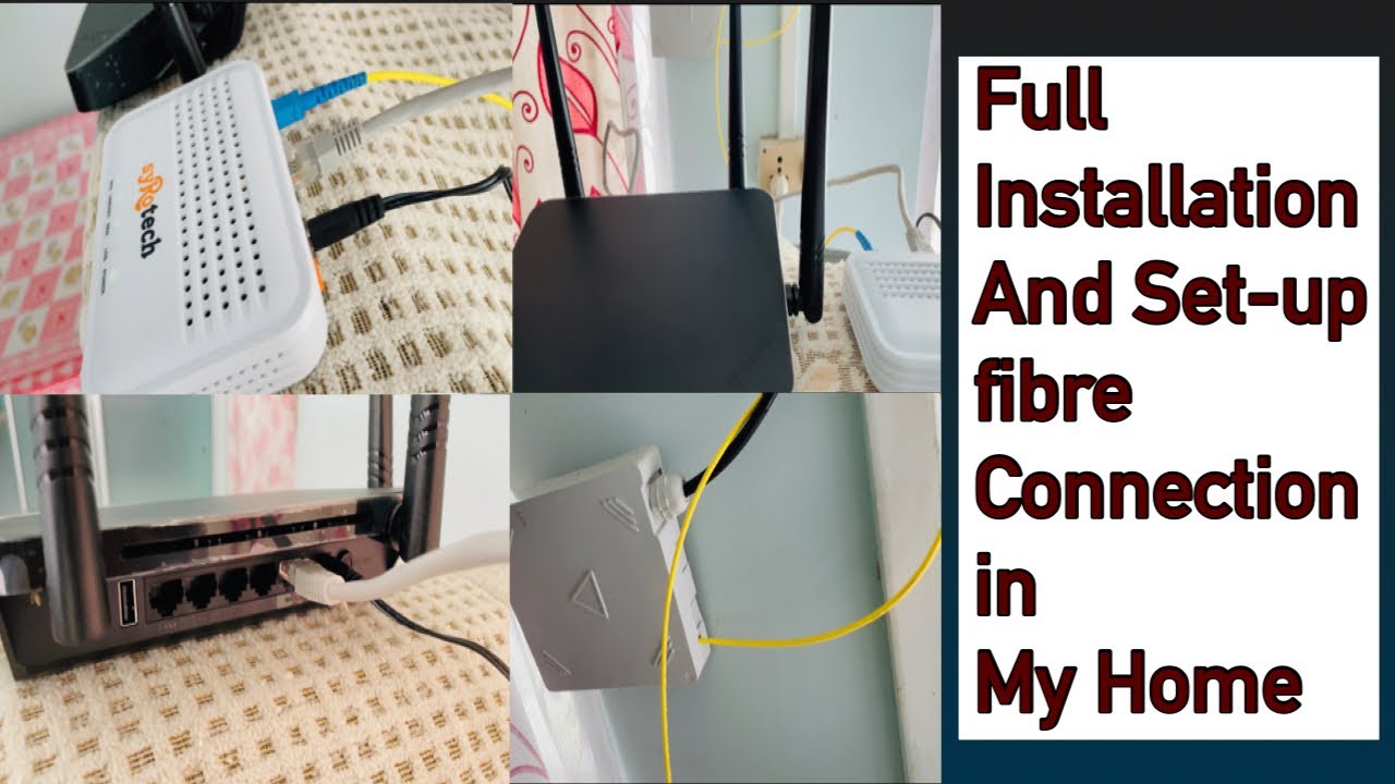 Broadband Connection In My Home🔥 | Fiber Connection full Set up and ...