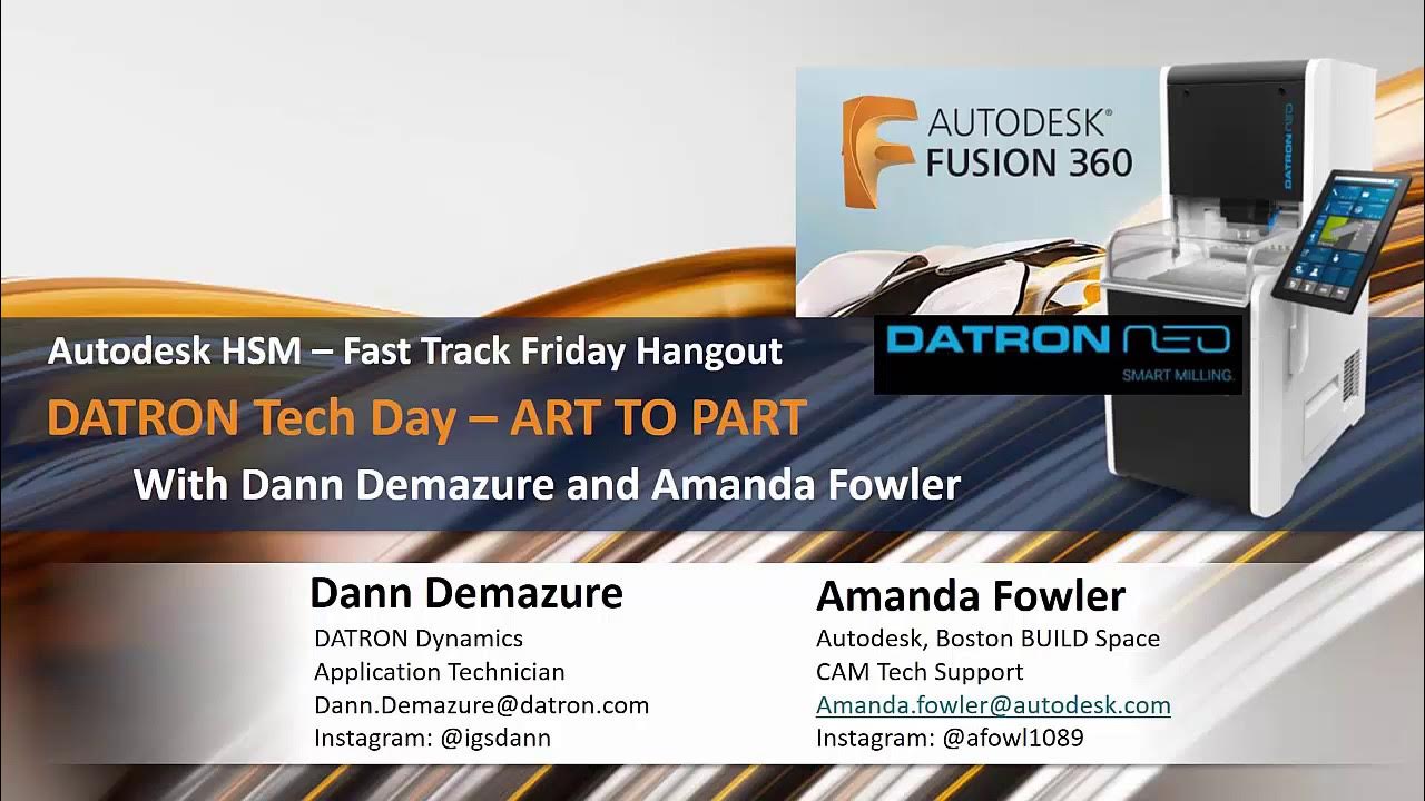 DATRON neo w/ Fusion 360 Milling Guitar Knob WEBINAR - YouTube