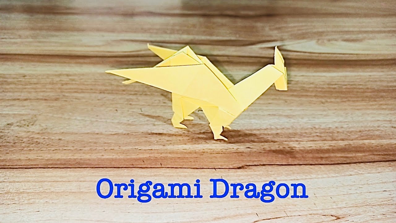 how to make dragon using paper | 3D dragon | with just one paper | no ...